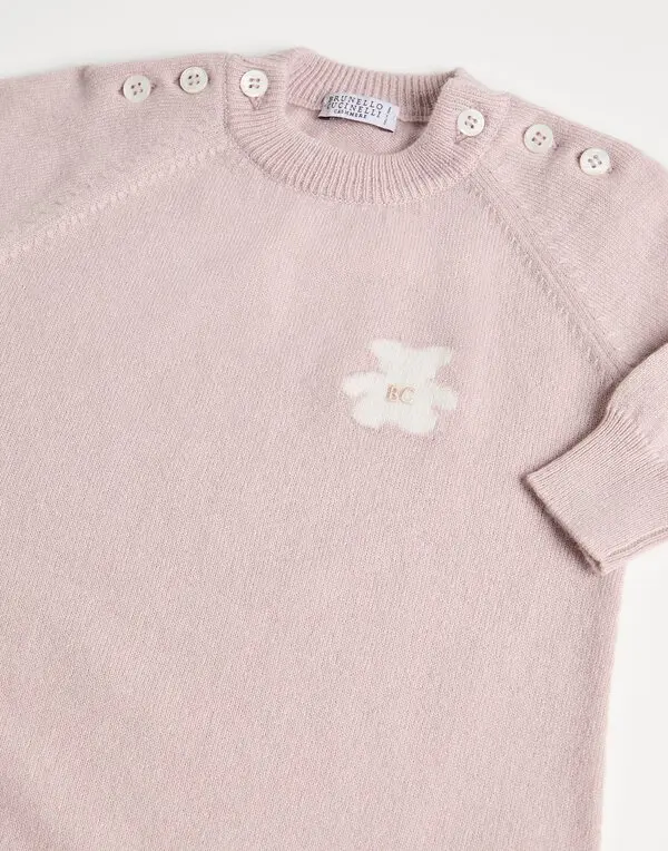 Brunello Cucinelli Teddy-applique Cashmere Coverall