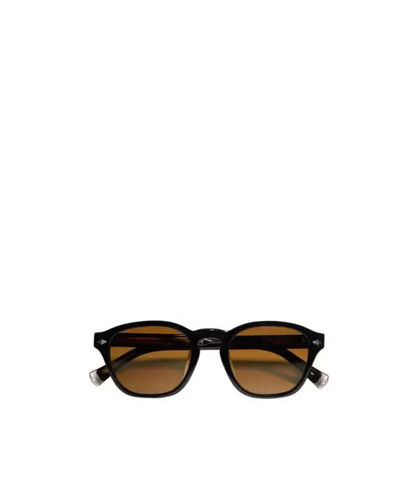 Brunello Cucinelli Intarsia Rays Sunglasses - Black