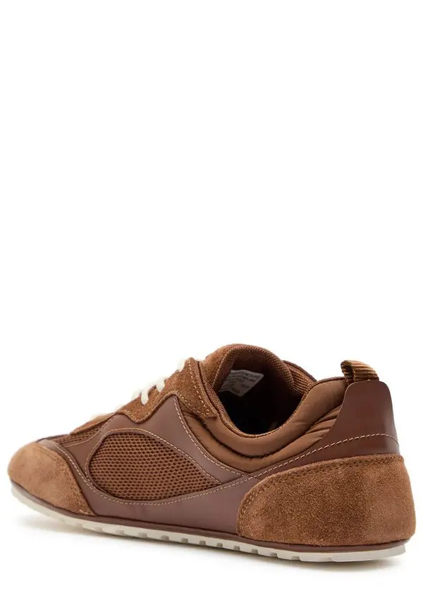 Tory Burch Field Panelled Suede Sneakers