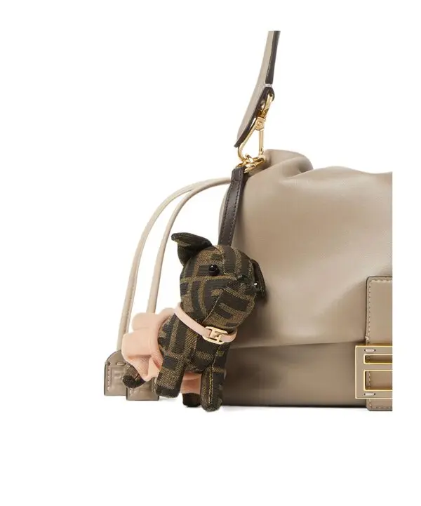 Fendi Leather Lanyard Puppy Charm