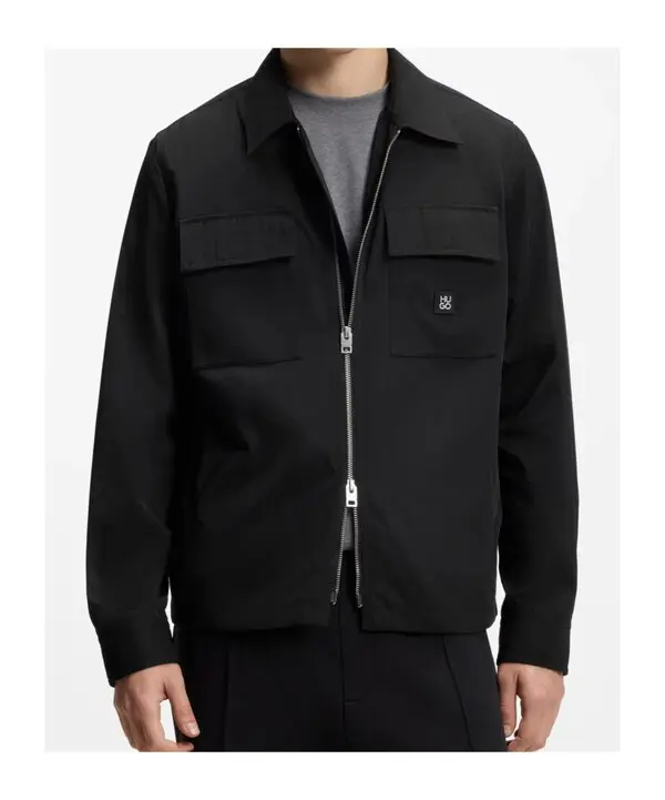 Hugo Boss Zip-up Oversized-fit Jacket