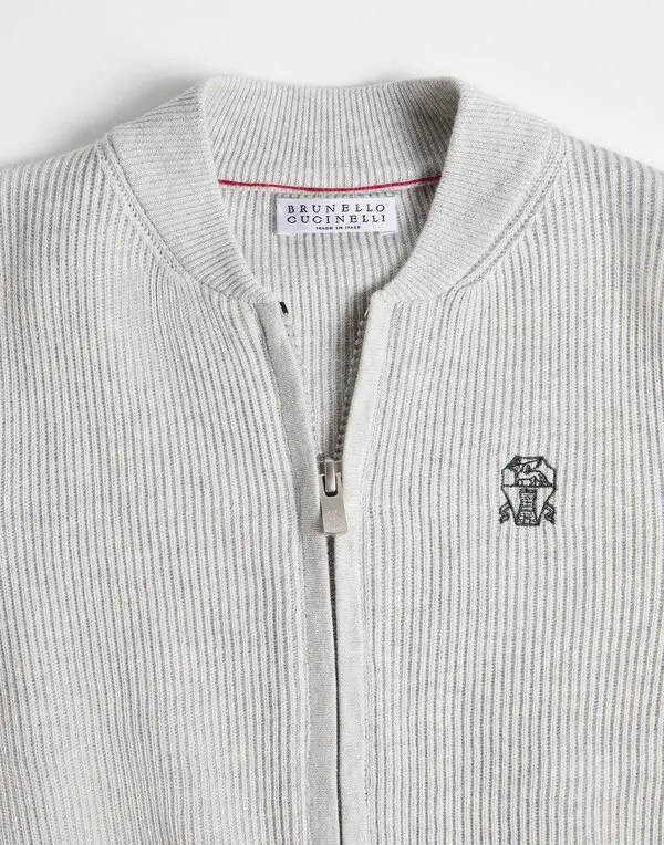 Brunello Cucinelli Zip-fastening Cardigan - Light Gray