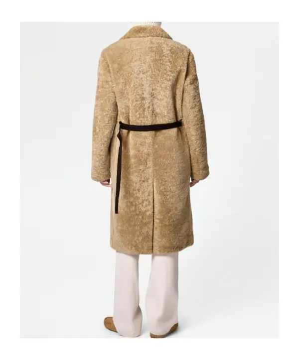 TOD'S Single Breasted Shearling Coat