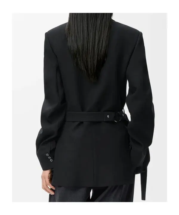 Loewe Draped Wool Jacket With Engraved D-ring
