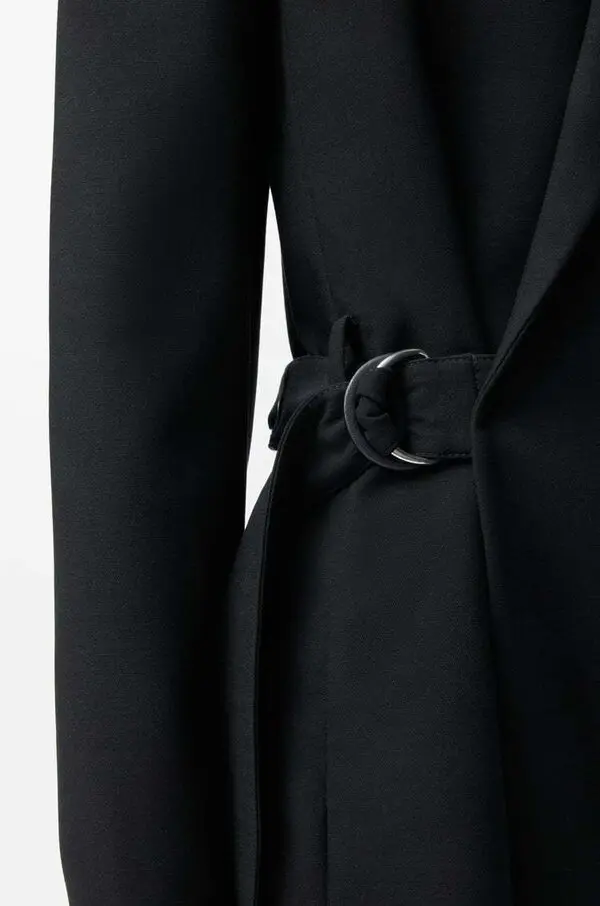 Loewe Draped Wool Jacket With Engraved D-ring
