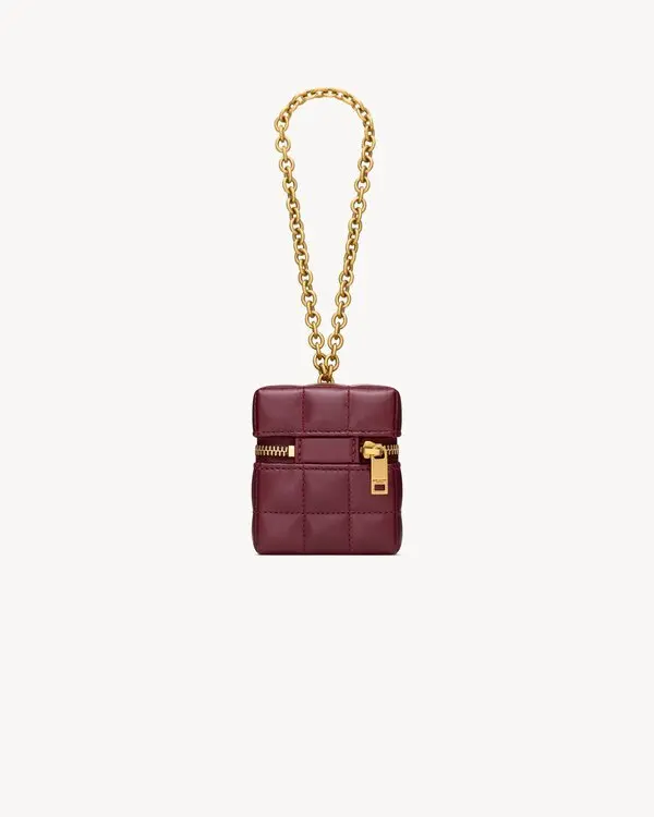 Saint Laurent Cassandre Mini Cube Bag Charm