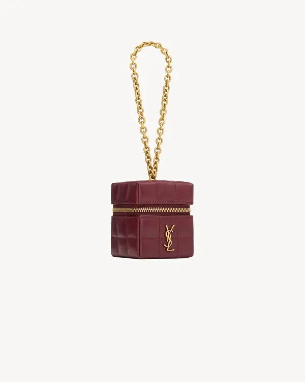 Saint Laurent Cassandre Mini Cube Bag Charm