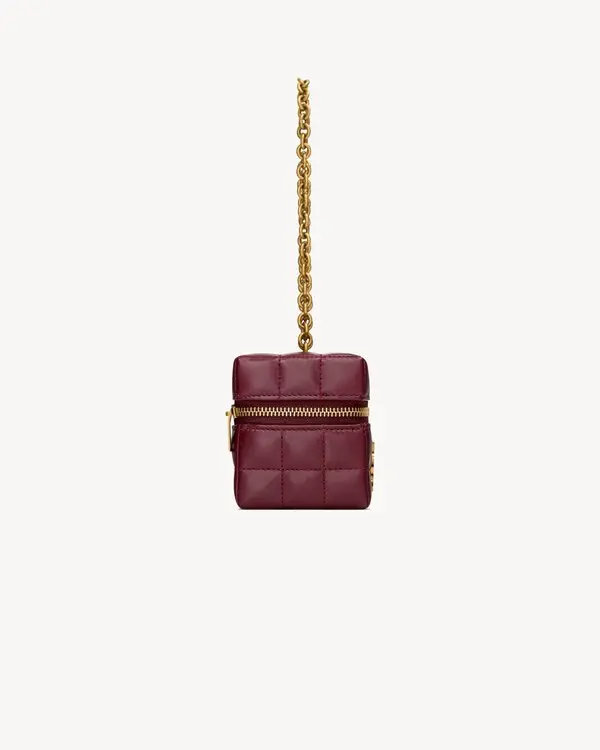 Saint Laurent Cassandre Mini Cube Bag Charm