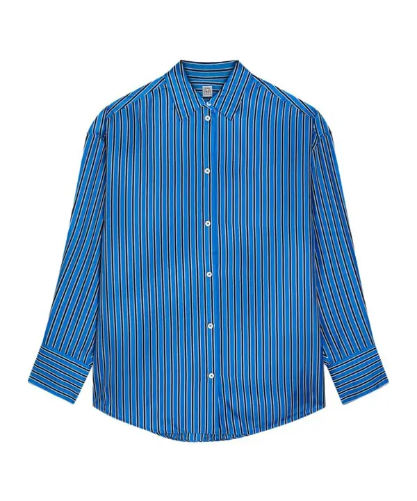 TOTEME Striped Silk Shirt