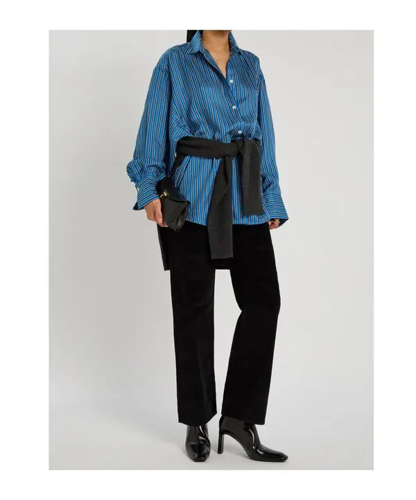 TOTEME Striped Silk Shirt