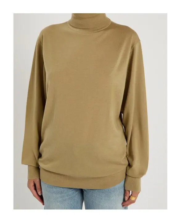 TOTEME Turtle-neck Fine-knit Wool Jumper