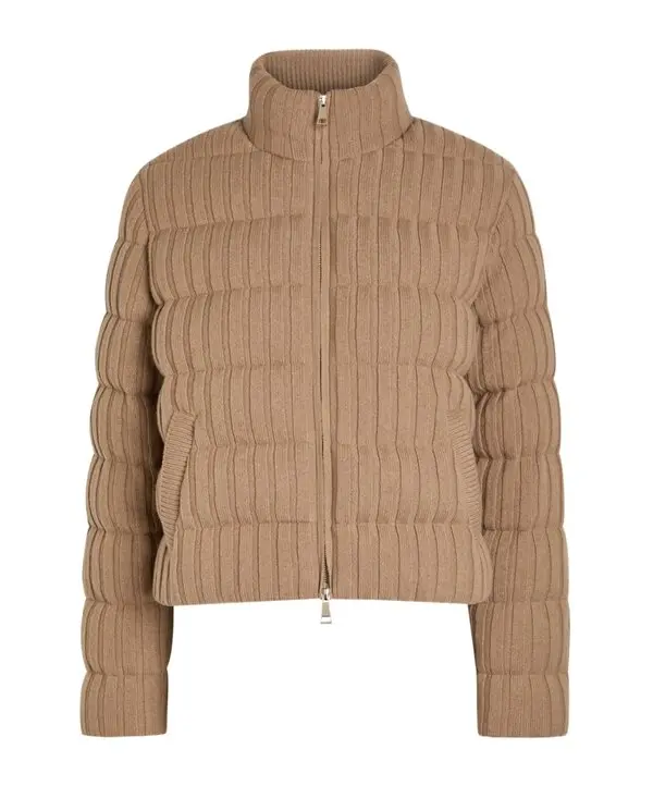 Moncler Padded Wool And Cashmere-blend Jacket