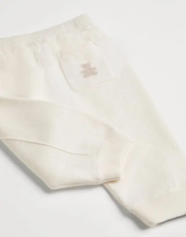 Brunello Cucinelli Cashmere Bear-embroidered Trousers