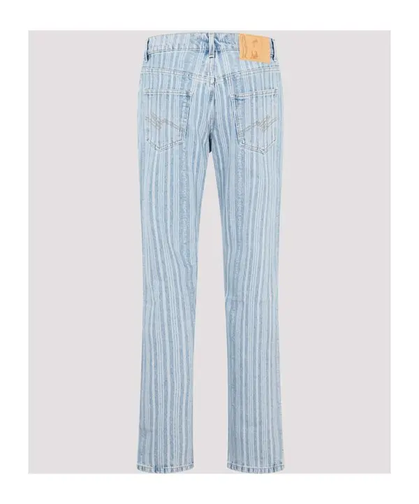 Martine Rose Striped Straight-leg Jeans