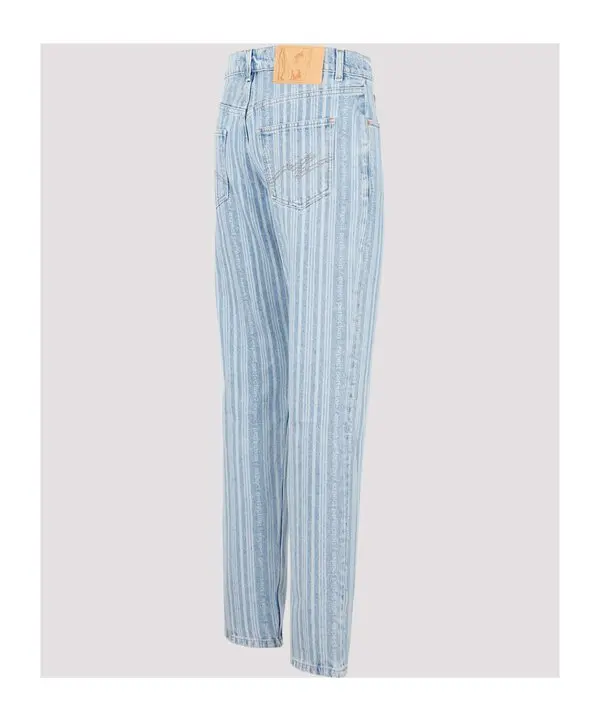 Martine Rose Striped Straight-leg Jeans