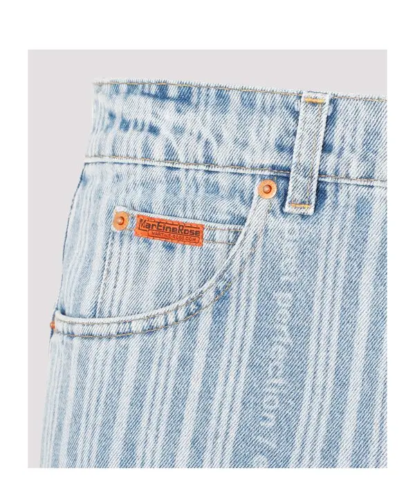 Martine Rose Striped Straight-leg Jeans