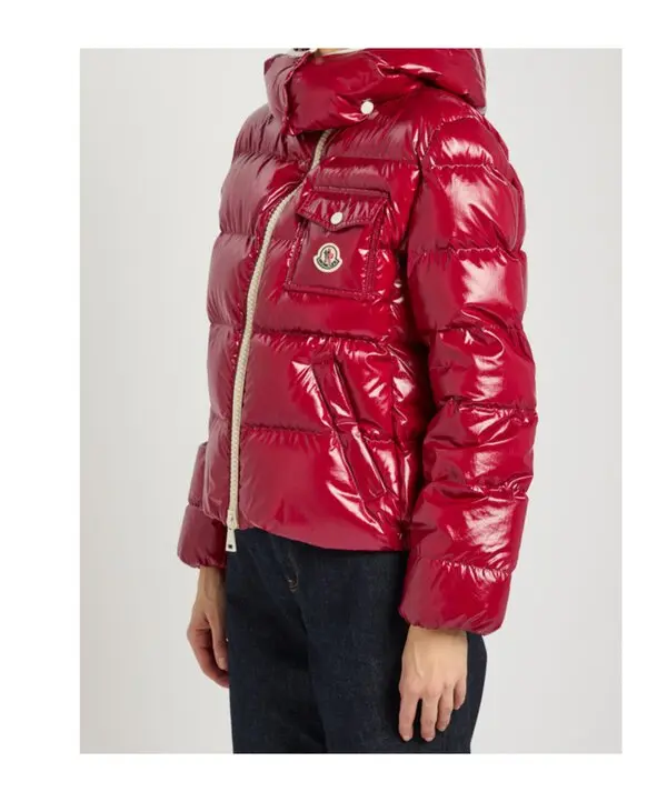 Moncler Andro Padded Hooded Glossed Shell Jacket