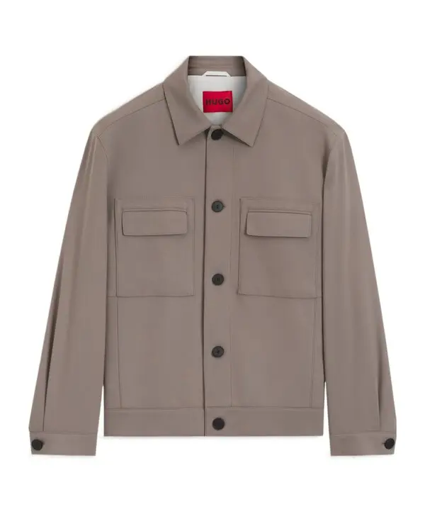 Hugo Boss Flap-pocket Button-up Jacket