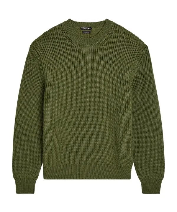TOM FORD Ribbed Crew-neck Wool Jumper