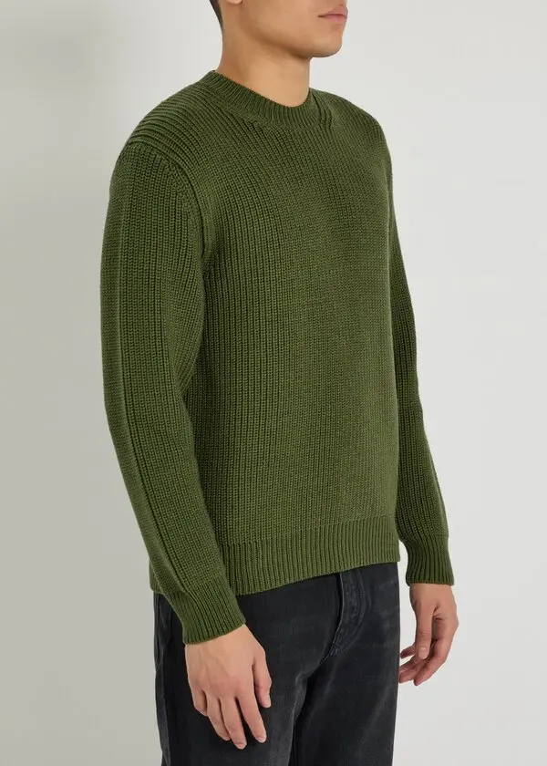 TOM FORD Ribbed Crew-neck Wool Jumper
