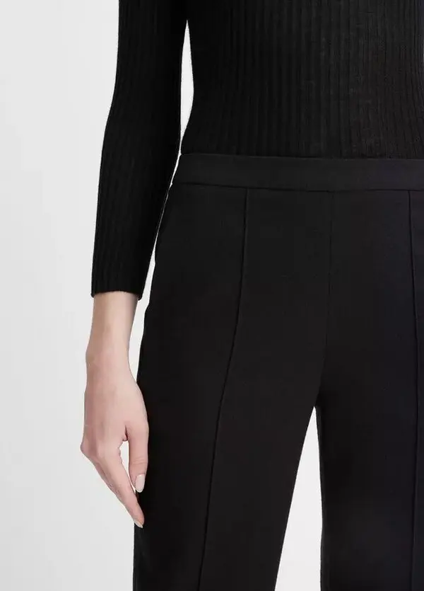 Vince Flannel Mid-rise Easy Pull-on Pants