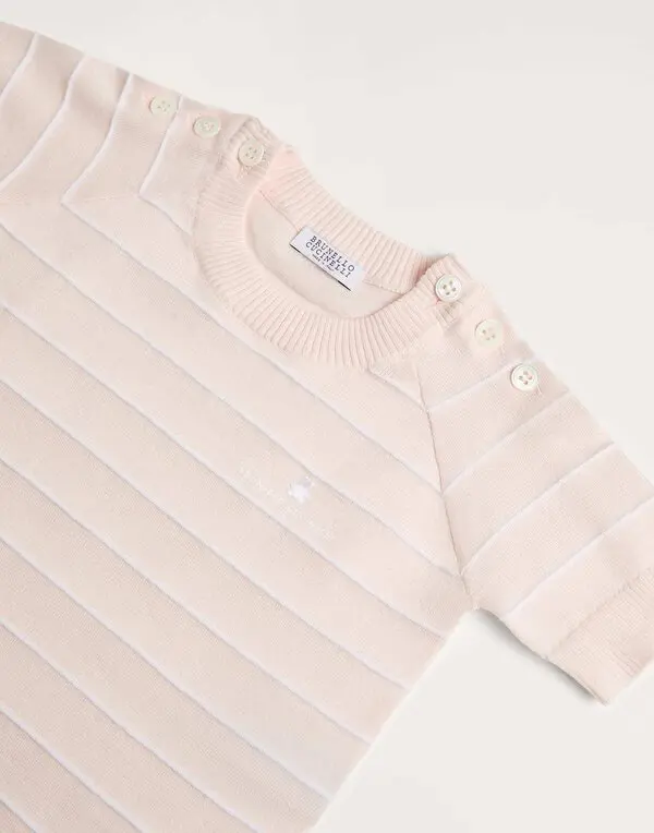 Brunello Cucinelli Striped Knit Bodysuit