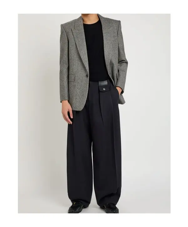 Saint Laurent Checked Wool Blazer