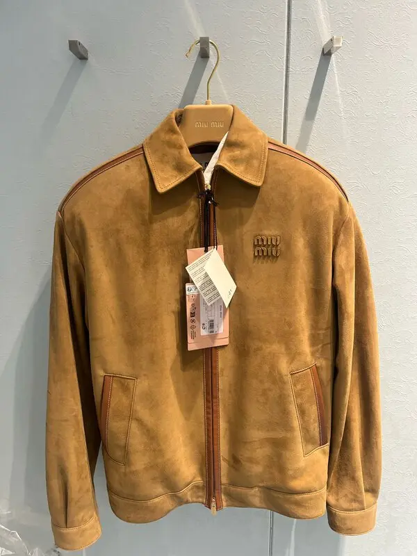 Miu Miu Suede Blouson Jacket