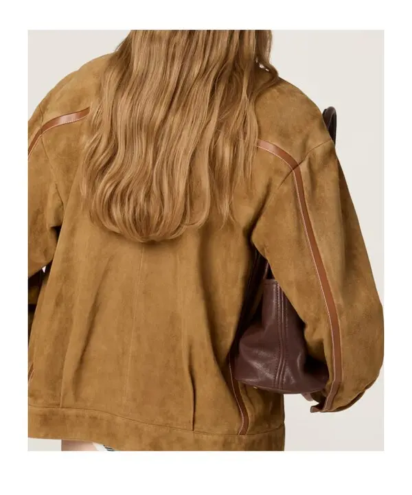 Miu Miu Suede Blouson Jacket