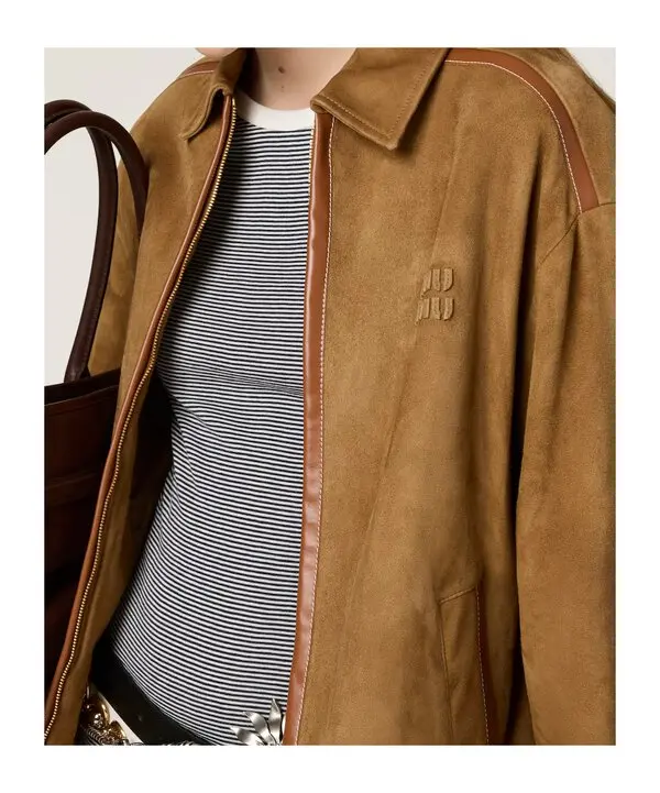 Miu Miu Suede Blouson Jacket