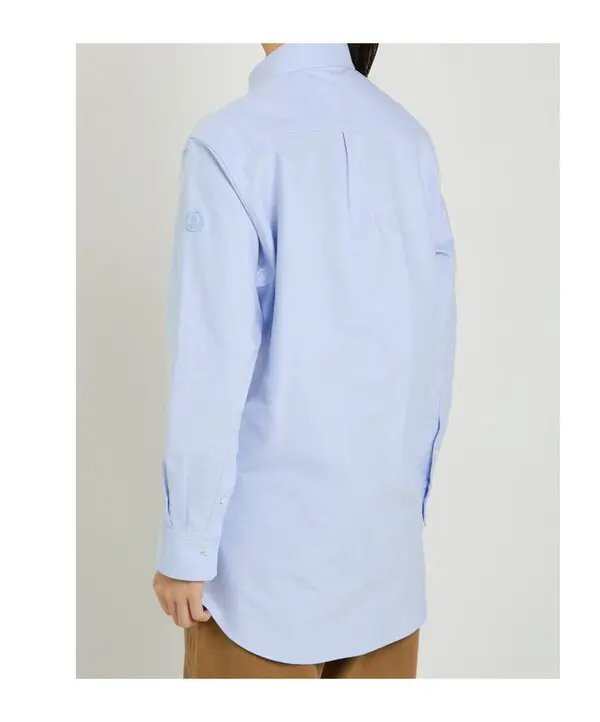 Moncler Logo Appliquéd Cotton Shirt