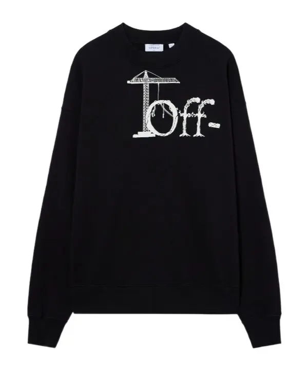 Off-White Long-sleeve Crew-neck Sweatshirt