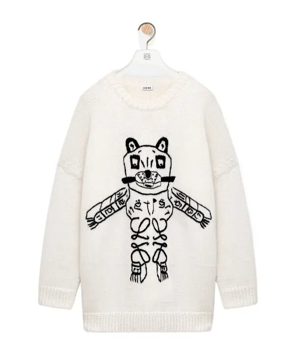 Loewe Wool Sweater With Graphic Detail