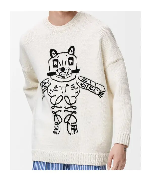 Loewe Wool Sweater With Graphic Detail