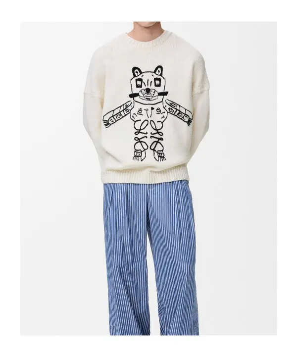 Loewe Wool Sweater With Graphic Detail