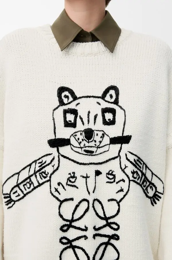 Loewe Wool Sweater With Graphic Detail
