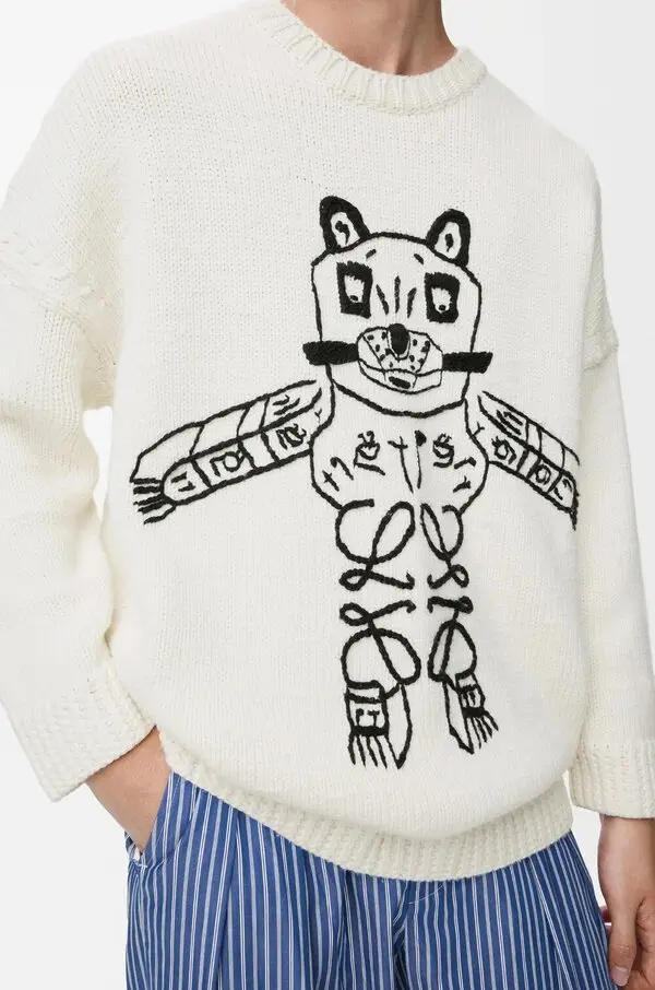 Loewe Wool Sweater With Graphic Detail