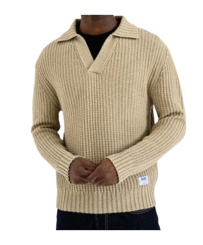 Hugo Boss Collared Long-sleeved Knit Sweater