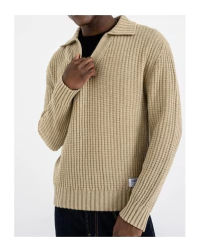 Hugo Boss Collared Long-sleeved Knit Sweater