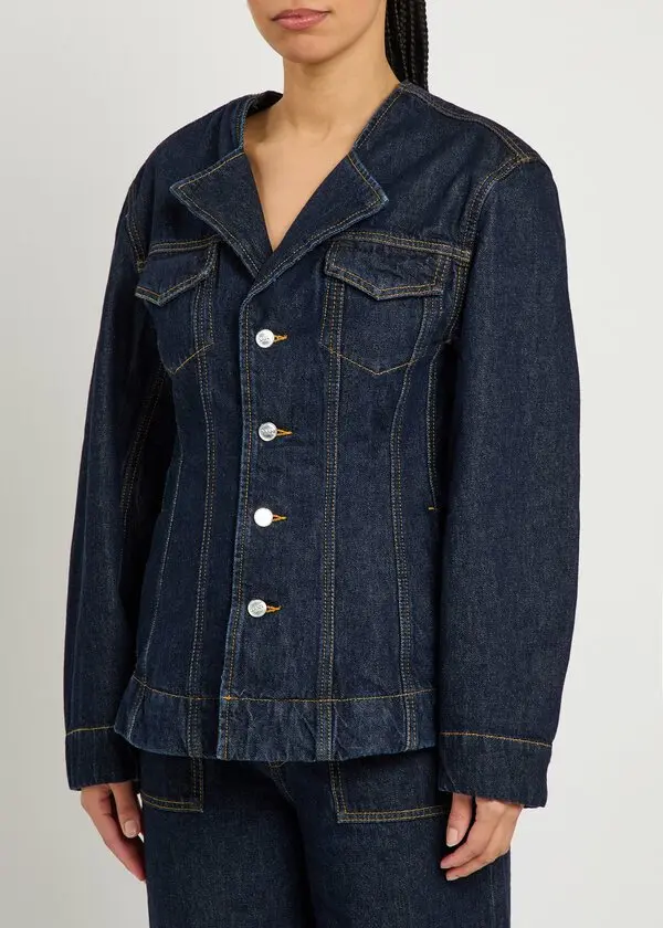 GANNI Panelled Denim Jacket