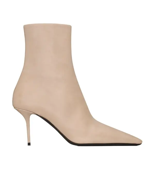 Saint Laurent Ashley Pointed Toe Stiletto Ankle Boots