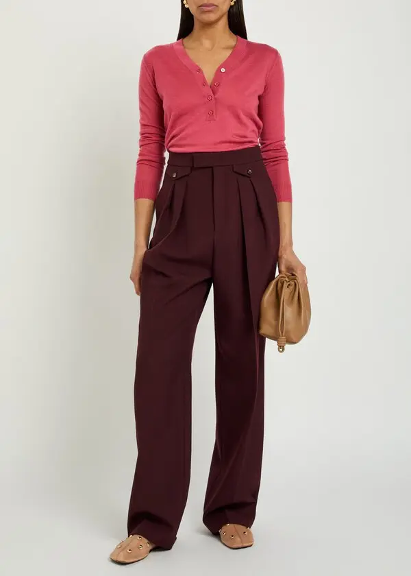 JOSEPH Gillies Cashmere V-neck Top