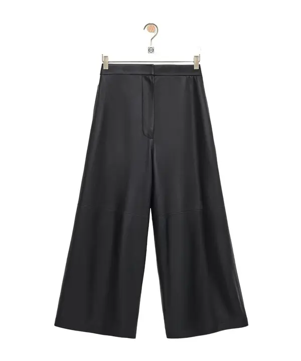 Loewe Cropped Trousers In Nappa Lambskin