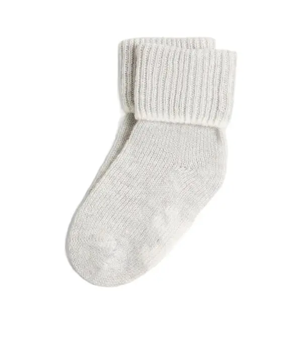 Brunello Cucinelli Cashmere Knit Baby Bernie Socks