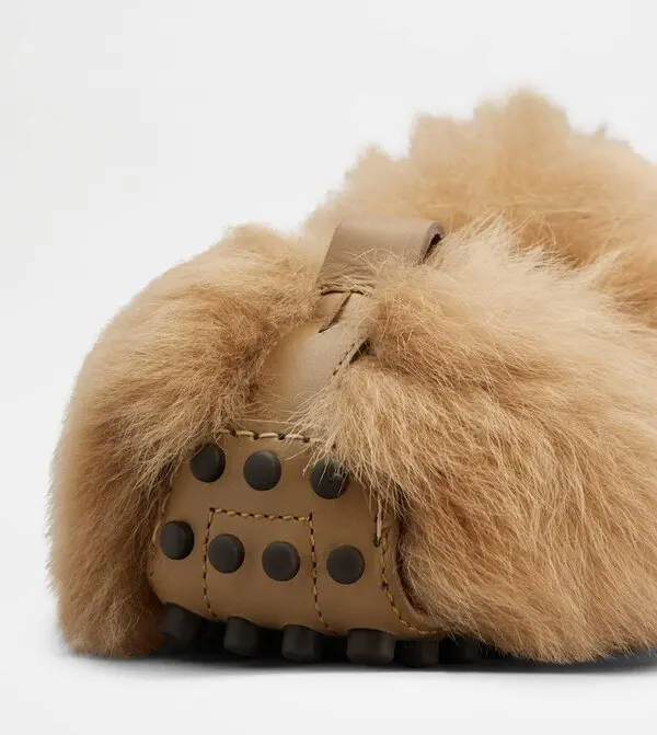 TOD'S Fur Gommino Loafer Slipper