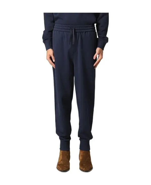 Etro Logo Embroidered Drawstring Tapered Track Pants - Black