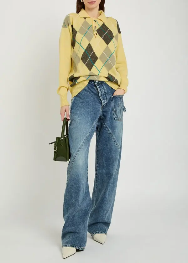 J.W.ANDERSON Pringle Argle Wool Polo Jumper