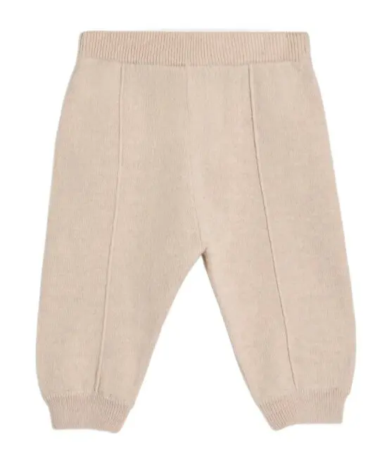 Brunello Cucinelli Knitted Bear-embroidered Trousers