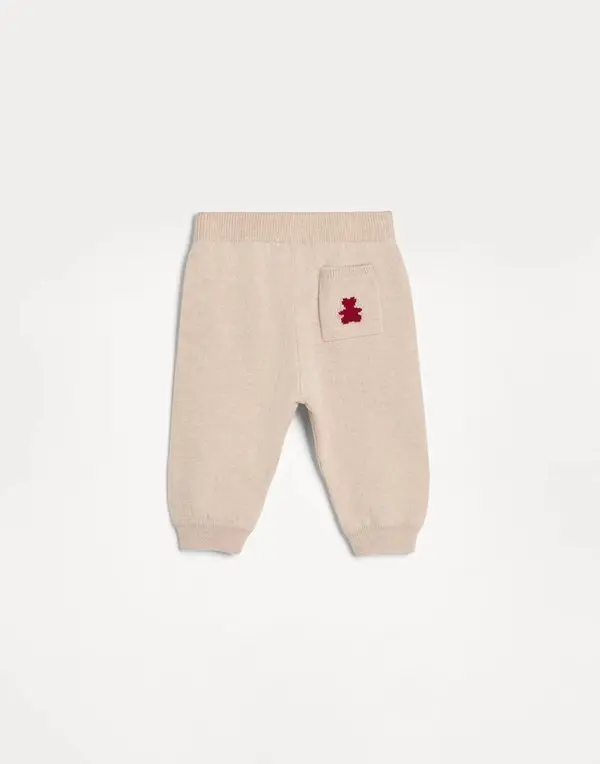 Brunello Cucinelli Knitted Bear-embroidered Trousers