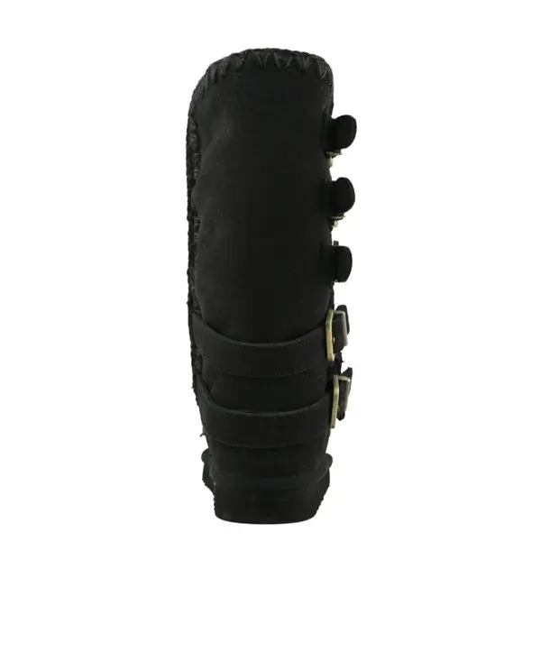 Mou Eskimo Buckle Strap Boots - Black